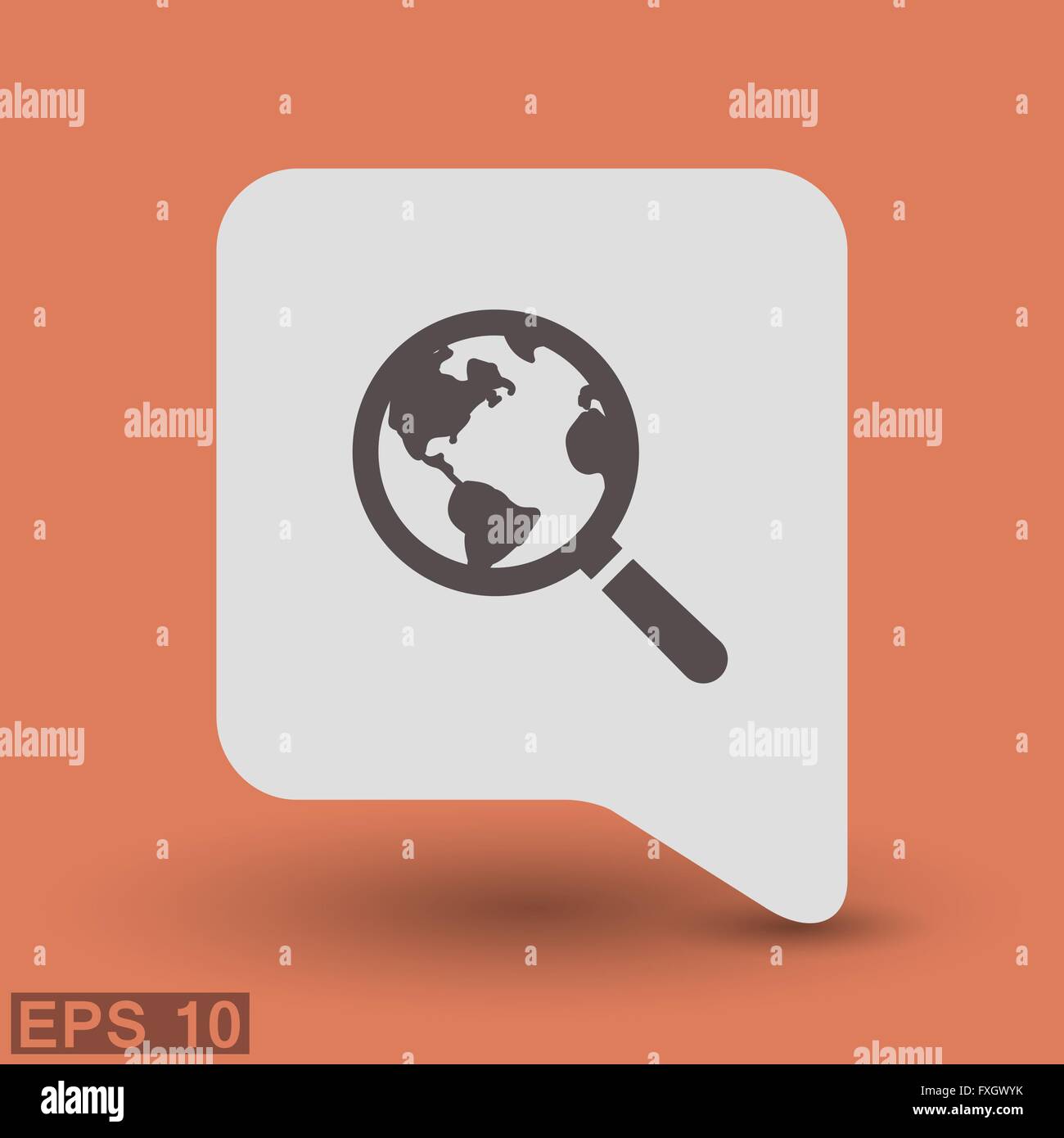 Pictograph of search. Vector concept illustration for design. Eps 10 ...