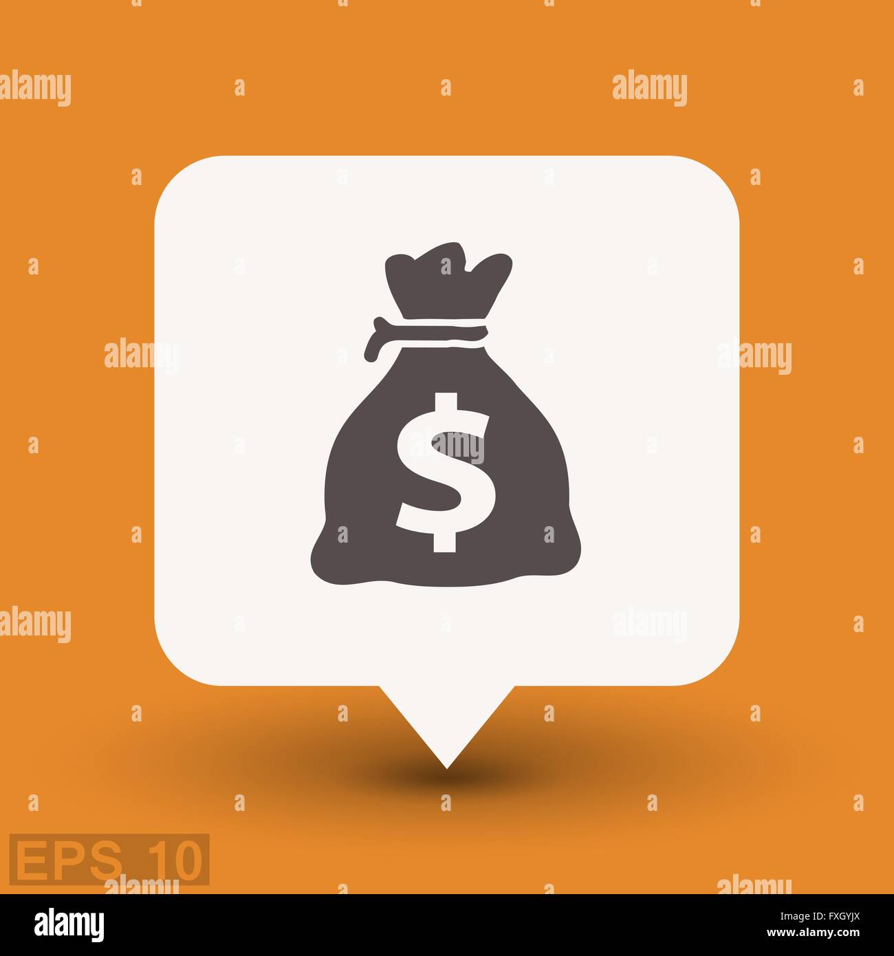 Pictograph of money. Vector concept illustration for design. Eps 10 ...