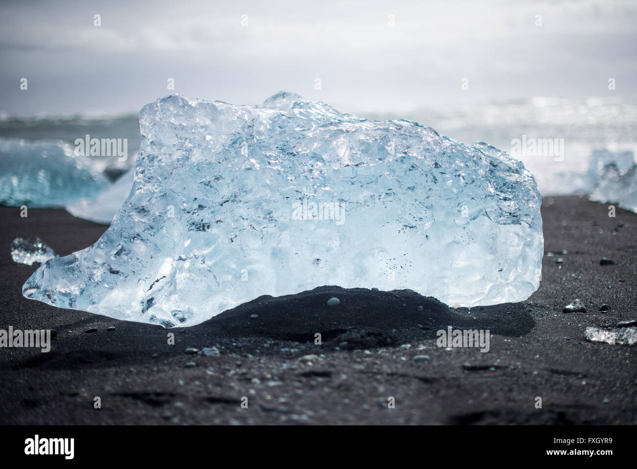 Iceberg formations in Jokulsarlon glacier lagoon Iceland Stock Photo ...