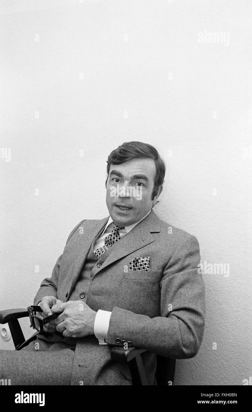 Der deutsche Schauspieler Claus Biederstaedt, Deutschland 1970er Jahre ...