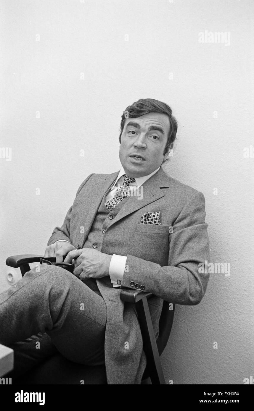 Der deutsche Schauspieler Claus Biederstaedt, Deutschland 1970er Jahre ...