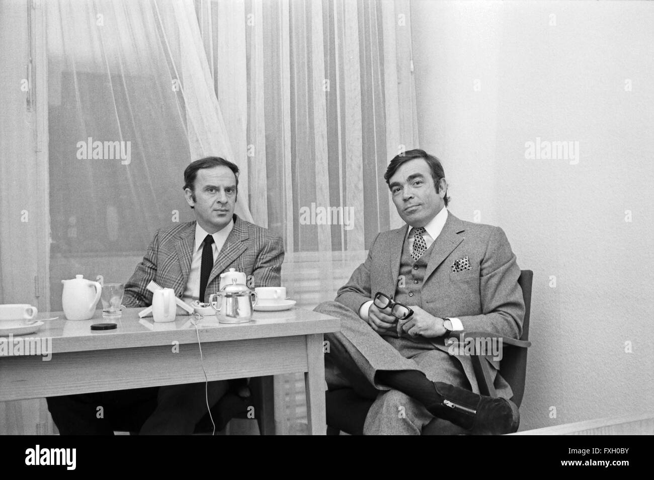 Der deutsche Schauspieler Claus Biederstaedt, Deutschland 1970er Jahre ...