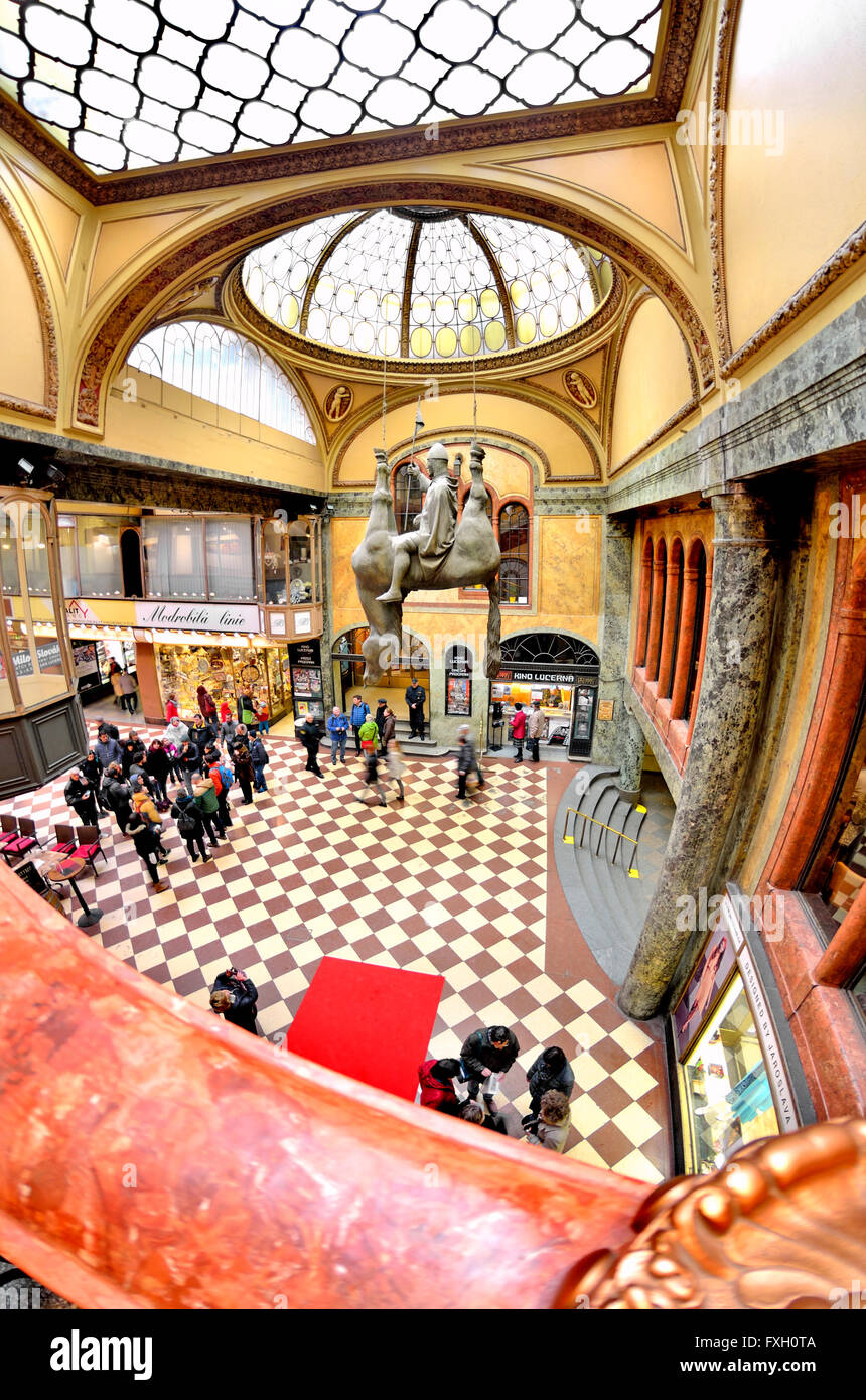 Lucerna passage prague hi-res stock photography and images - Alamy