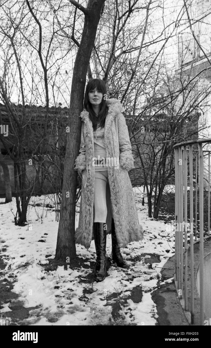 Sängerin Susan Aviles in München, Deutschland 1970er Jahre. Singer ...