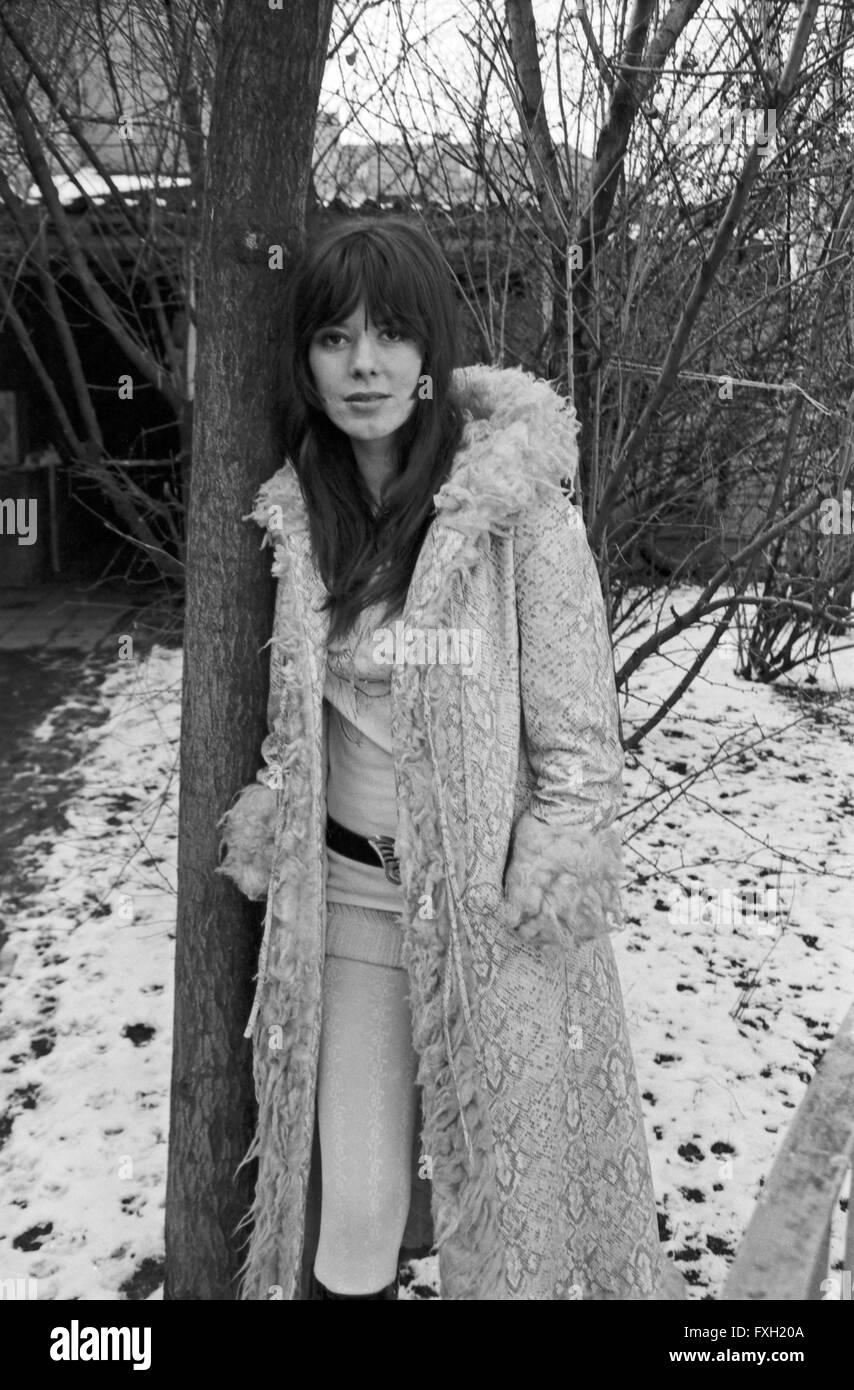 Sängerin Susan Aviles in München, Deutschland 1970er Jahre. Singer ...