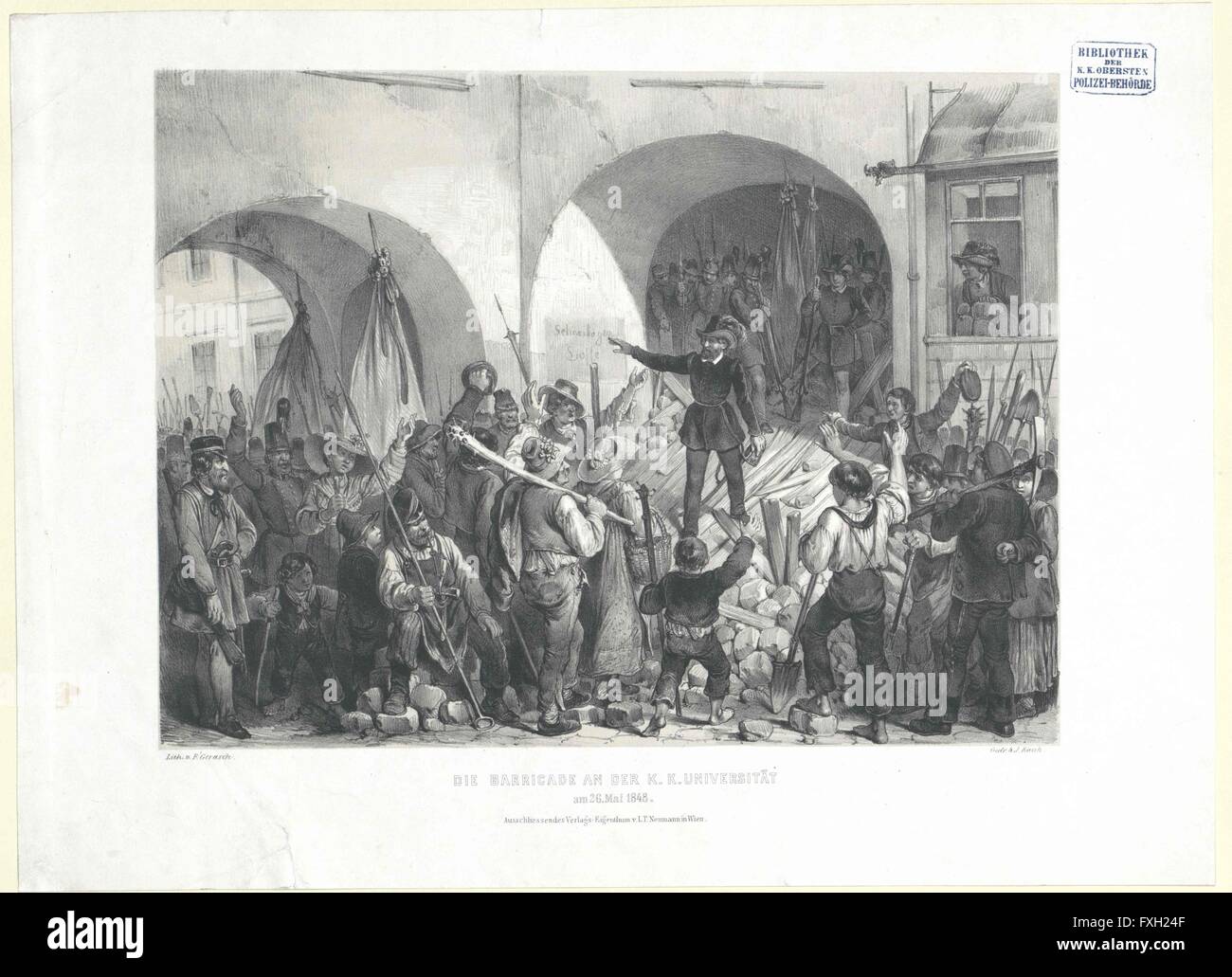 1848 revolution barricade hi-res stock photography and images - Alamy