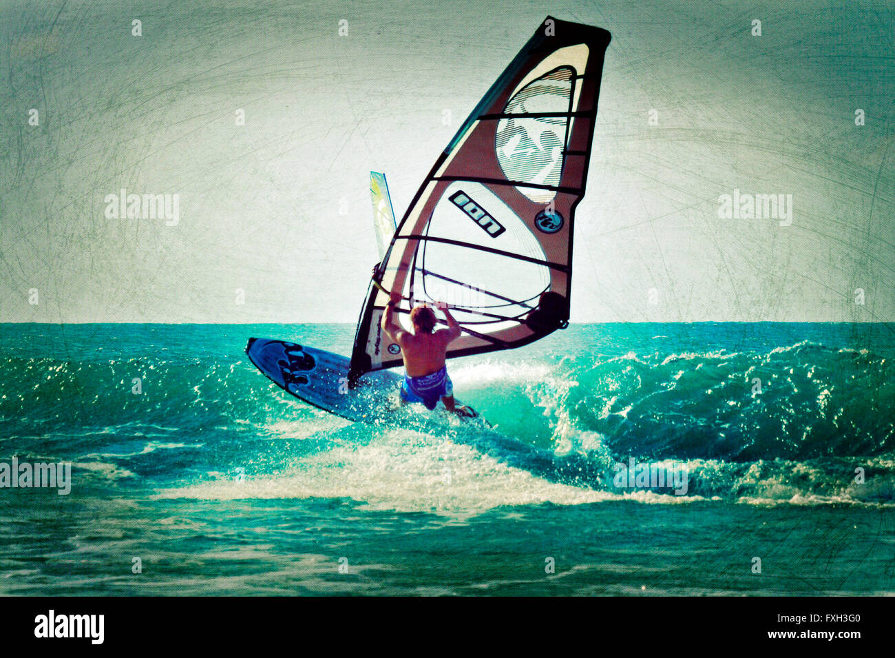 Windsurfer, Jericoacoara, Céara, Brazil Stock Photo - Alamy