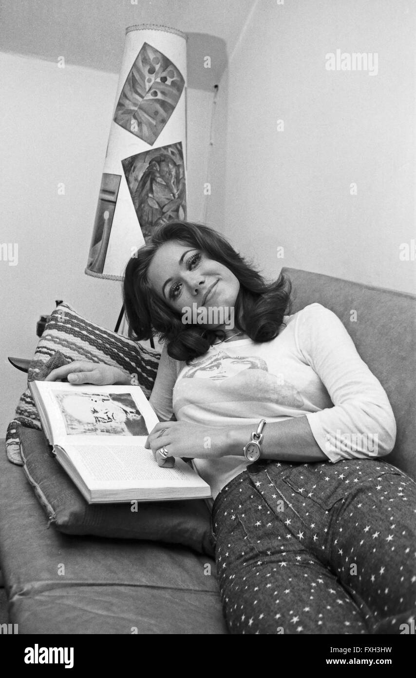 Deutsche Schauspielerin Gundy Grand, Deutschland 1970er Jahre. German ...