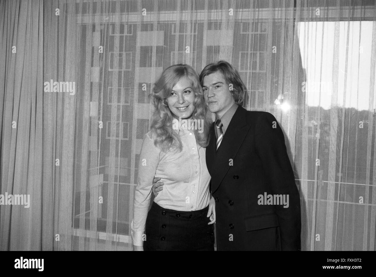 Der deutsche Kabarettist Jochen Busse mit Ehefrau Meggy, Deutschland ...