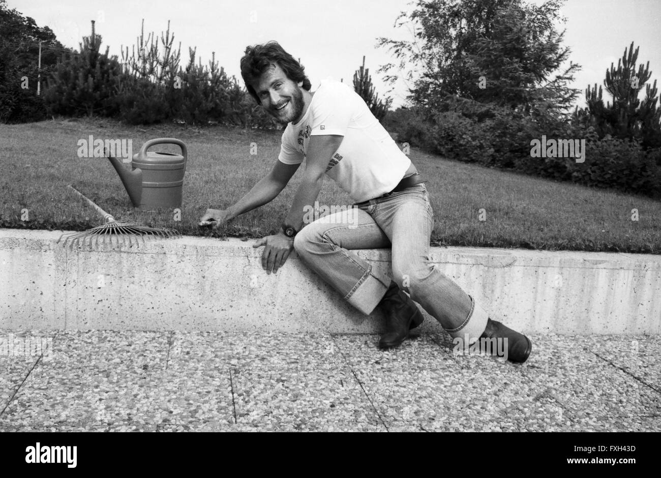 Der deutsche Schlagersänger Tom Hagen, Deutschland 1970er Jahre. German ...