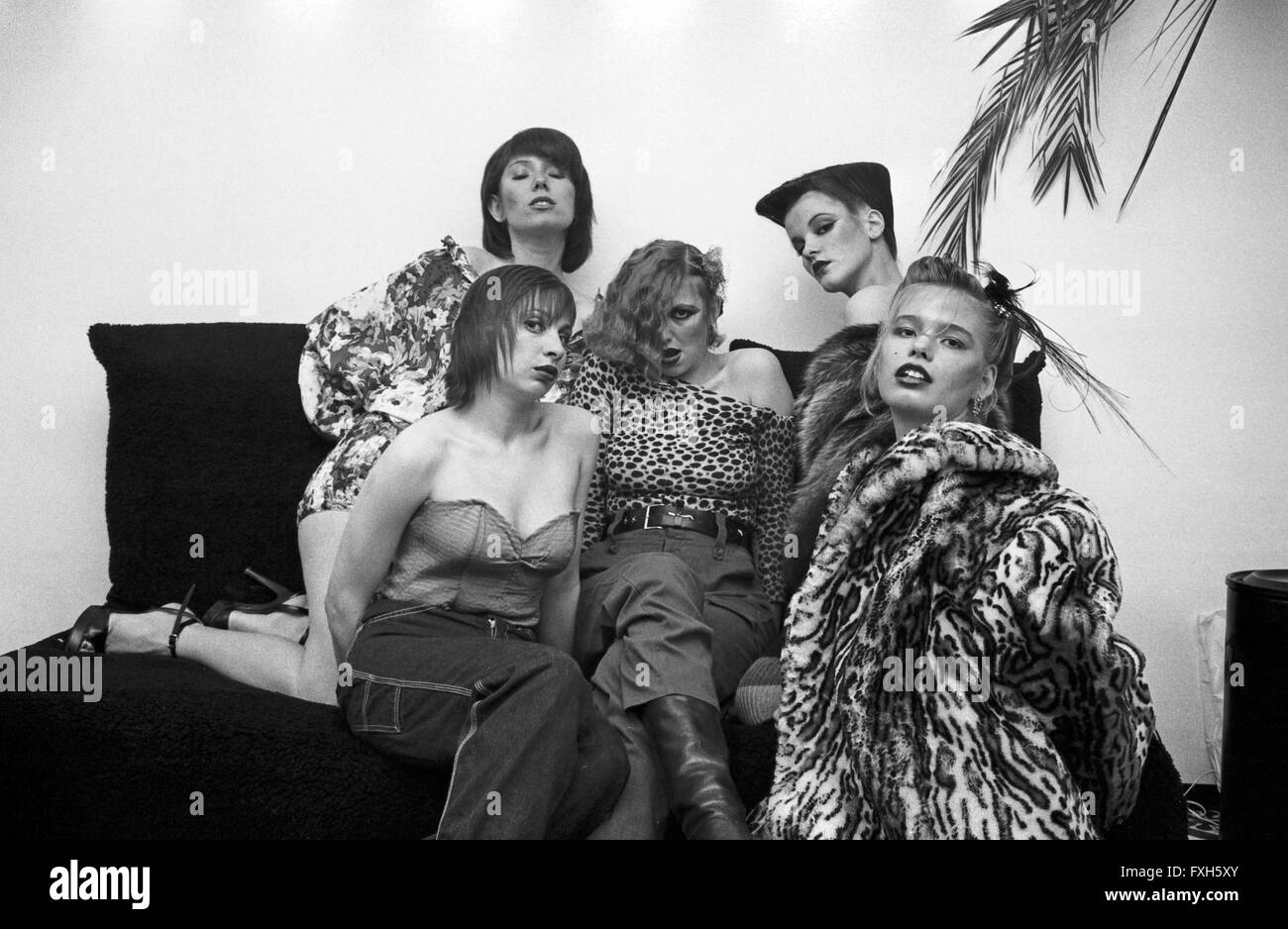 1980s fashion women Black and White Stock Photos & Images - Alamy