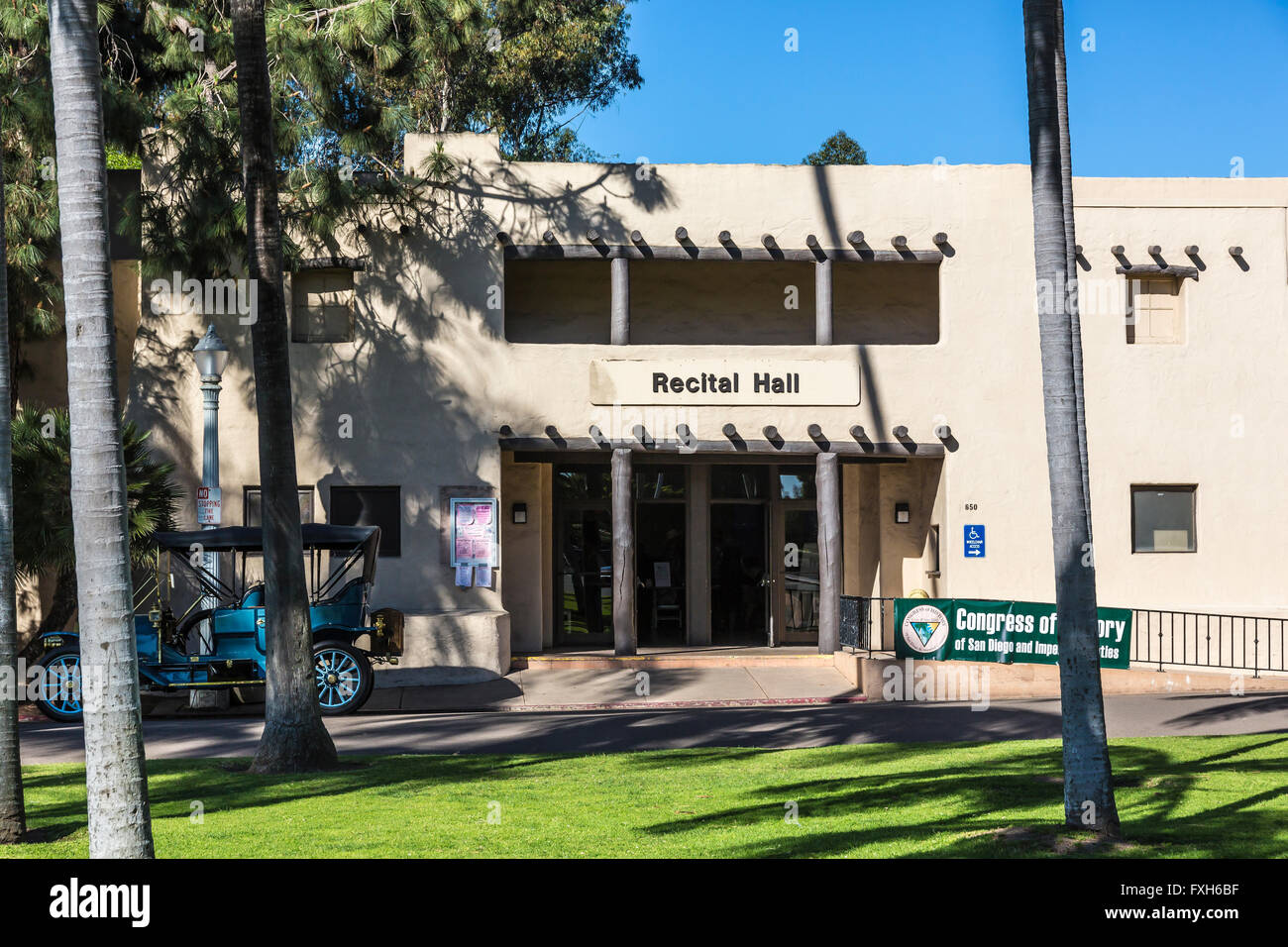 balboa pak recital hall building Stock Photo - Alamy