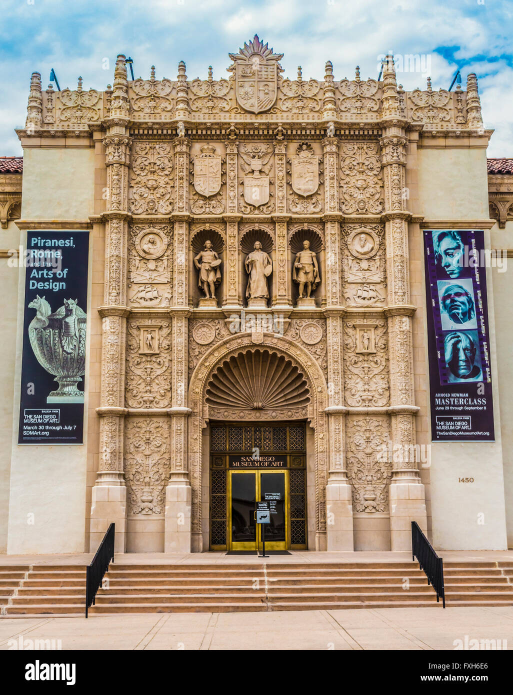 san diego museum of art in balboa park, san diego Stock Photo - Alamy