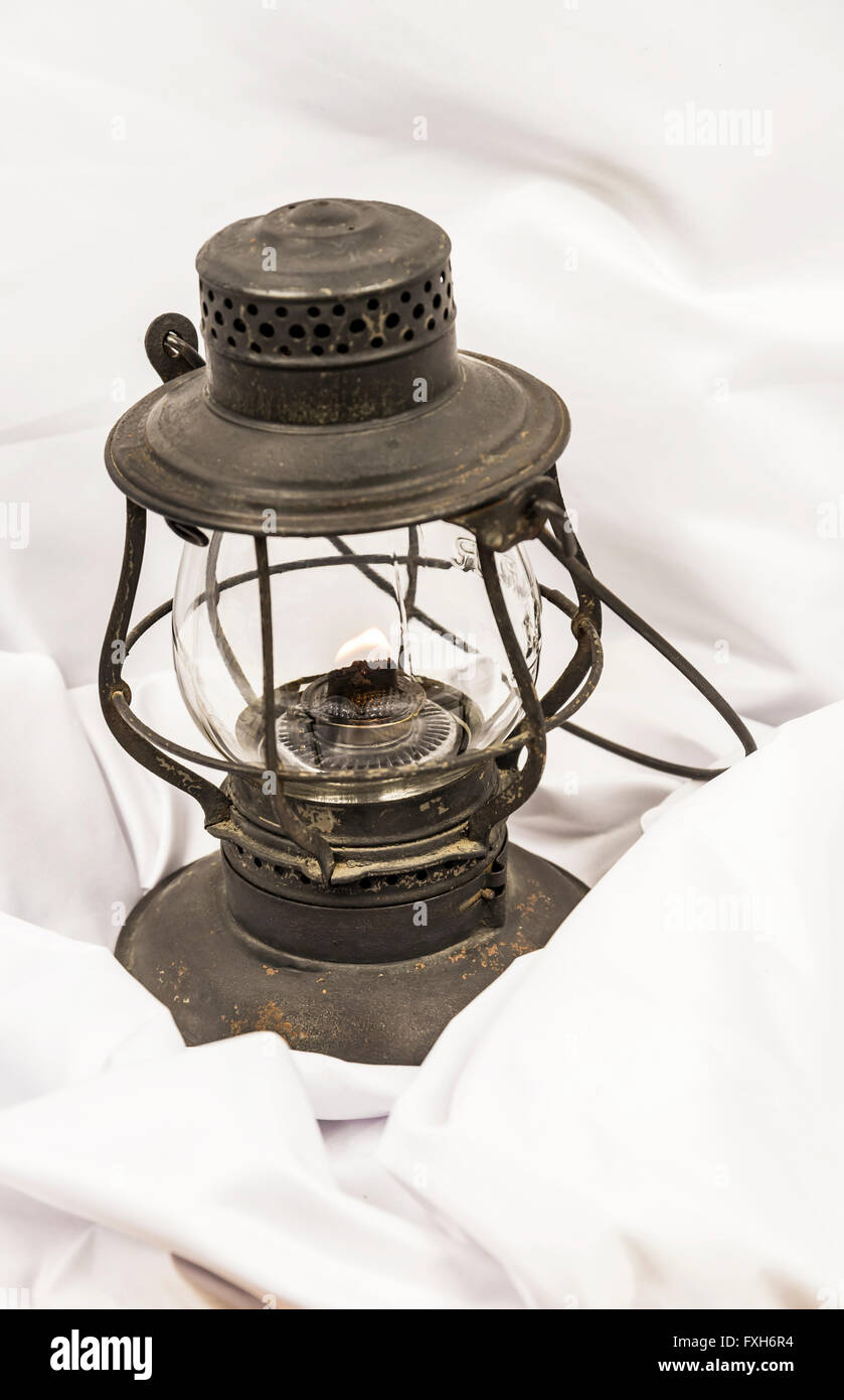 old lantern isolated Stock Photo - Alamy
