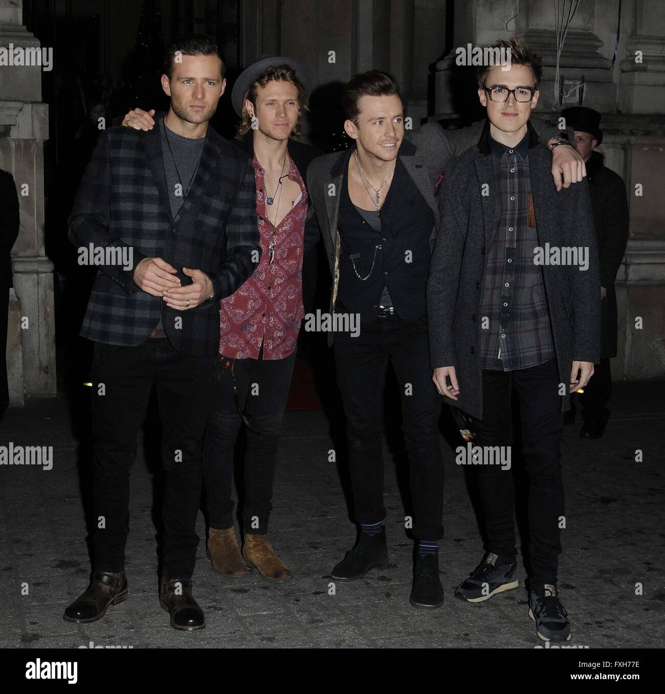 London, UK. 281113. McFly (Harry Judd, Dougie Poynter, Danny Jones and ...