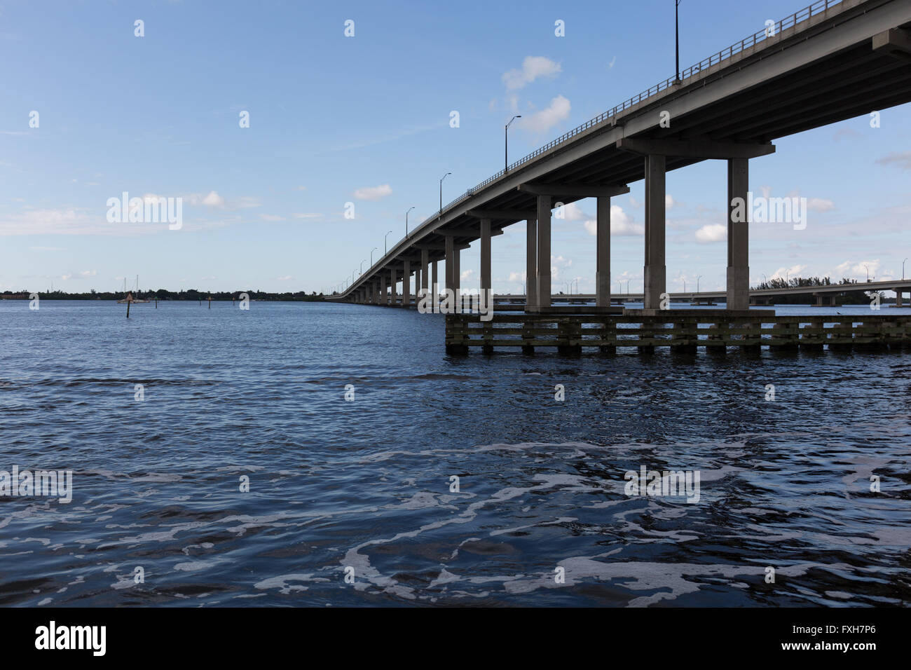 The Edison bridge, Caloosahatchee River Stock Photo - Alamy
