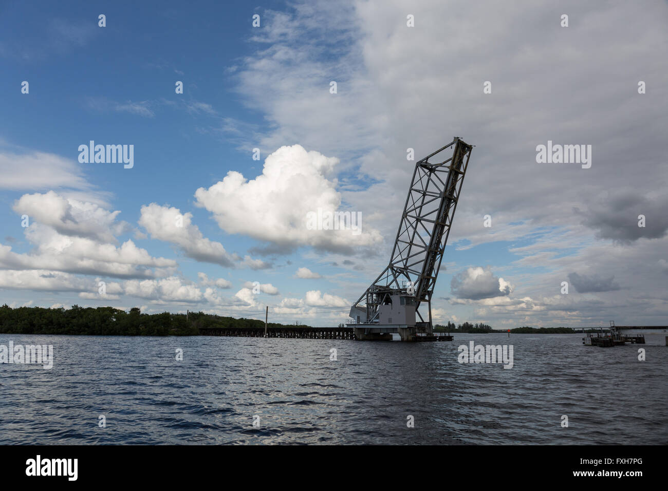 Caloosahatchee River Bridge, Lee County Florida Stock Photo - Alamy