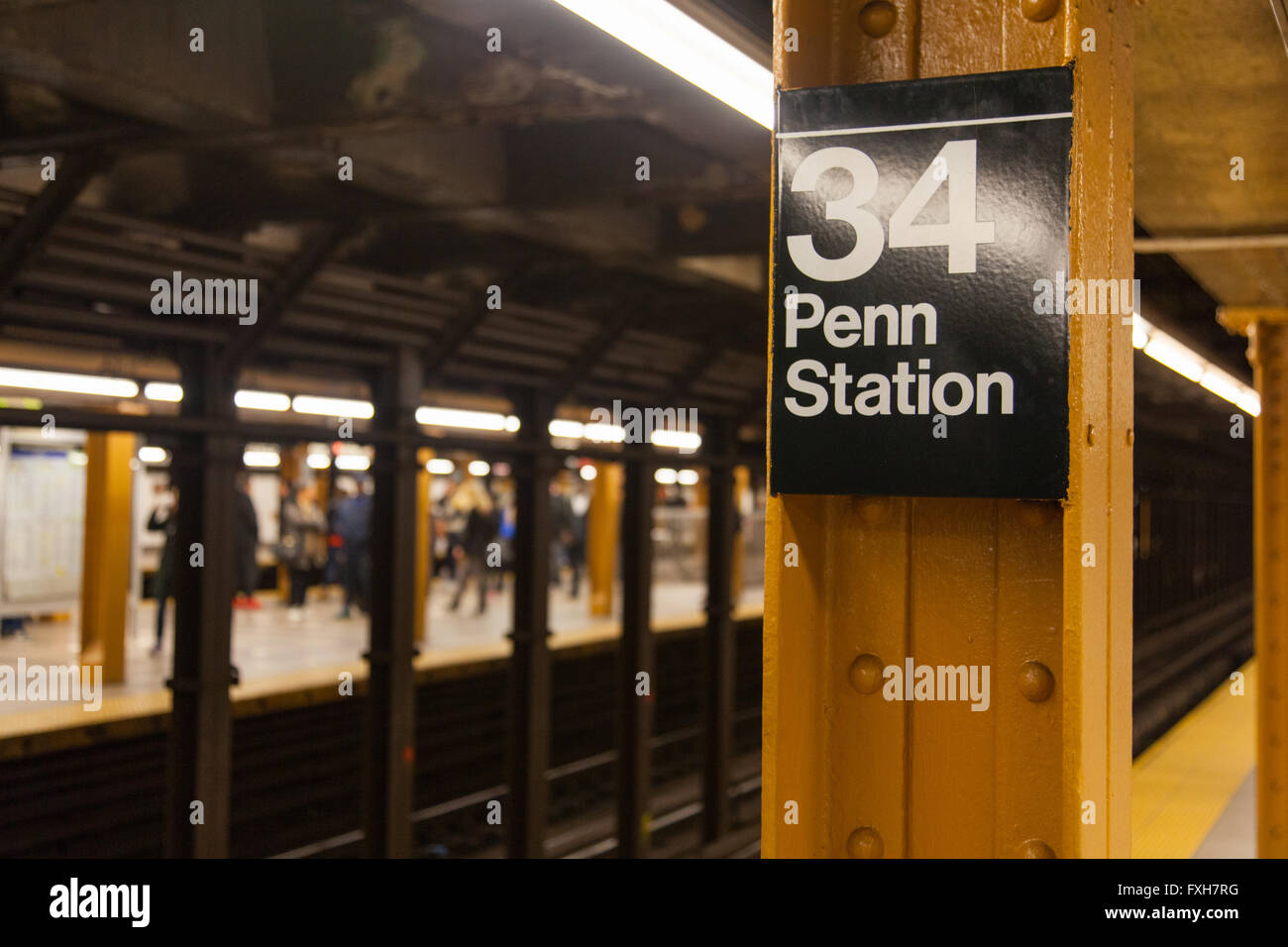 Pennsylvania subway Station 34th Street, New York City, United States ...