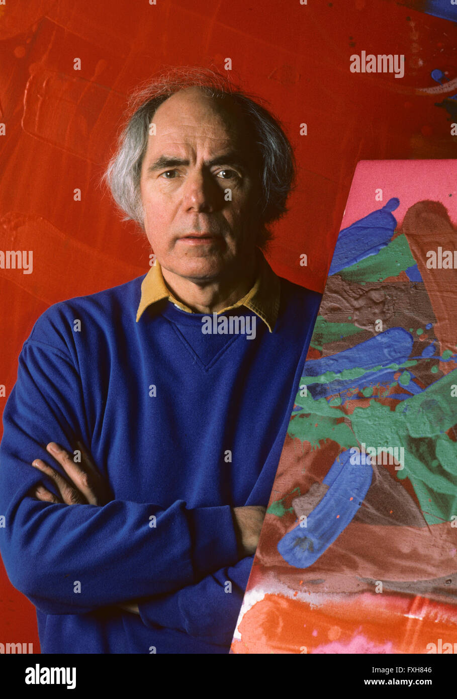 Albert Irvin (1922-2015) abstract painter in 1986 Stock Photo - Alamy