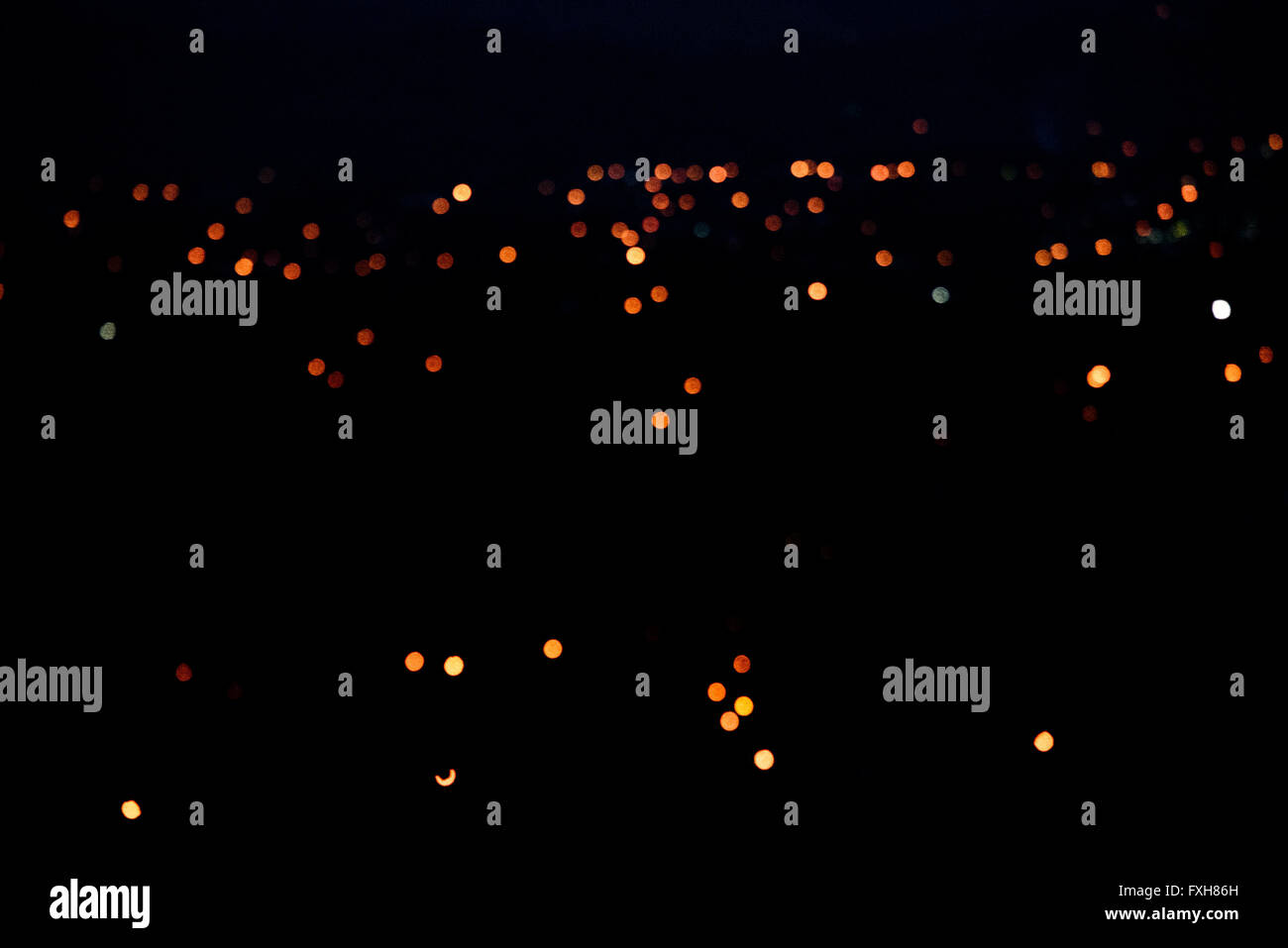 View of the city lights of San Jose, Costa Rica at night Stock Photo ...