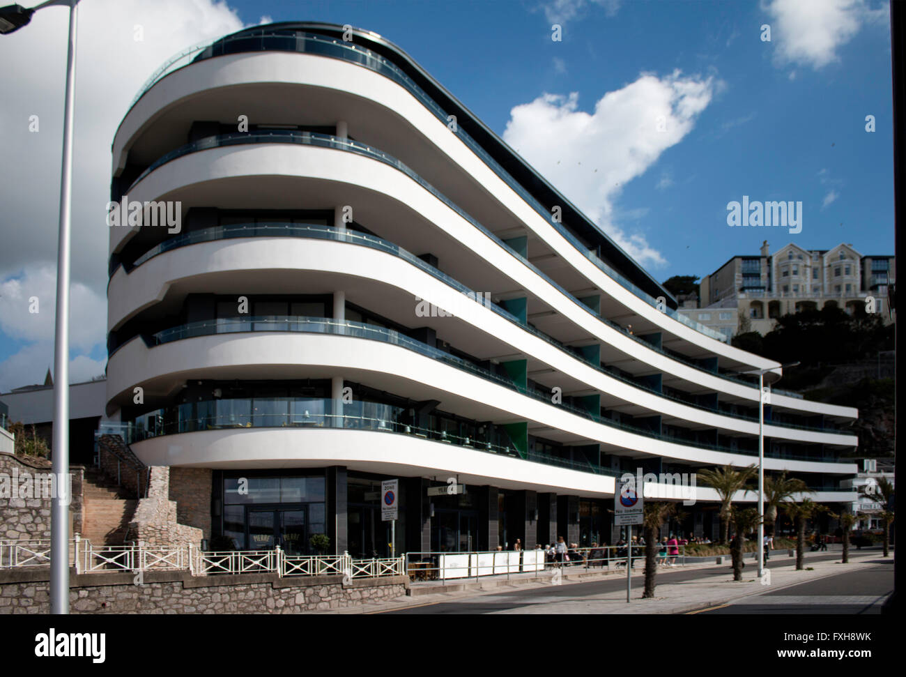 Abbey Sands Torquay Stock Photo - Alamy