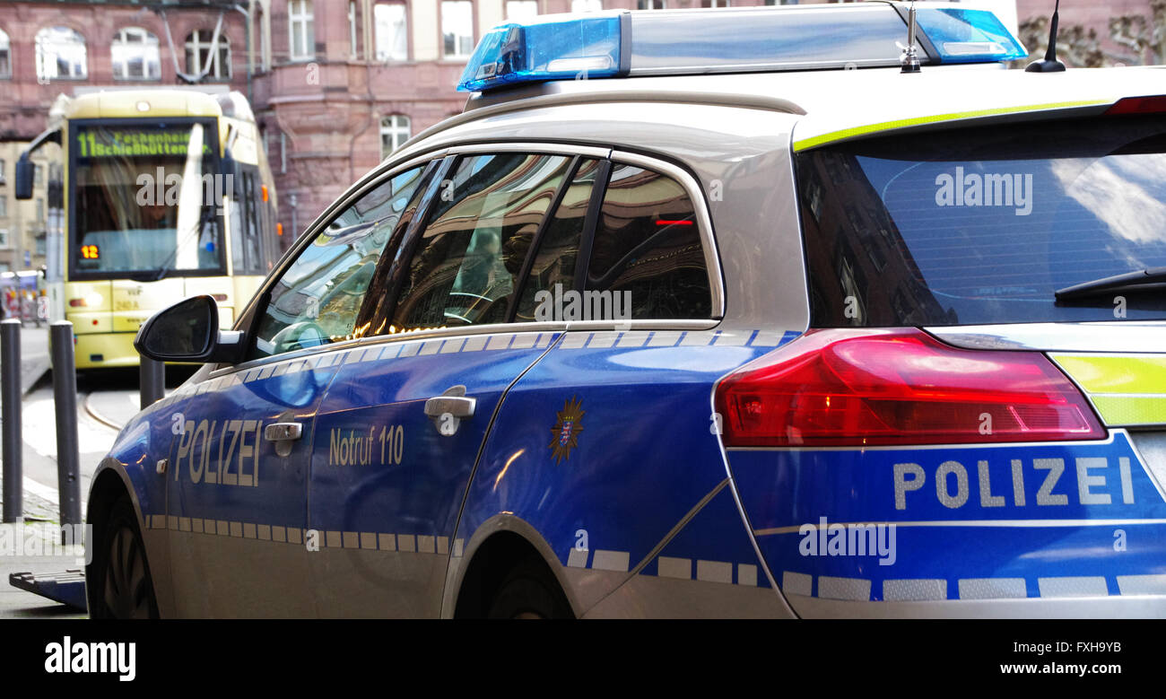 German police car hi-res stock photography and images - Alamy