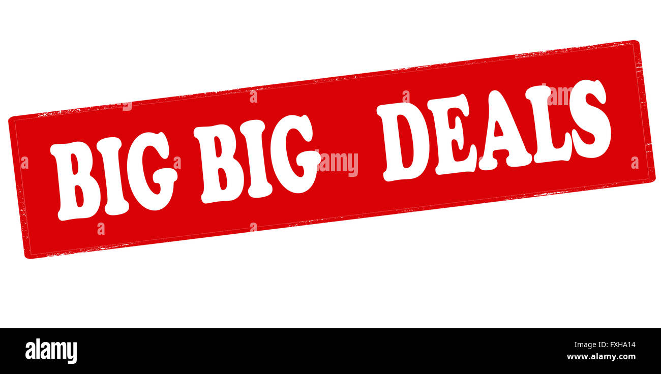 Rubber stamp with text big deals inside, vector illustration` Stock ...