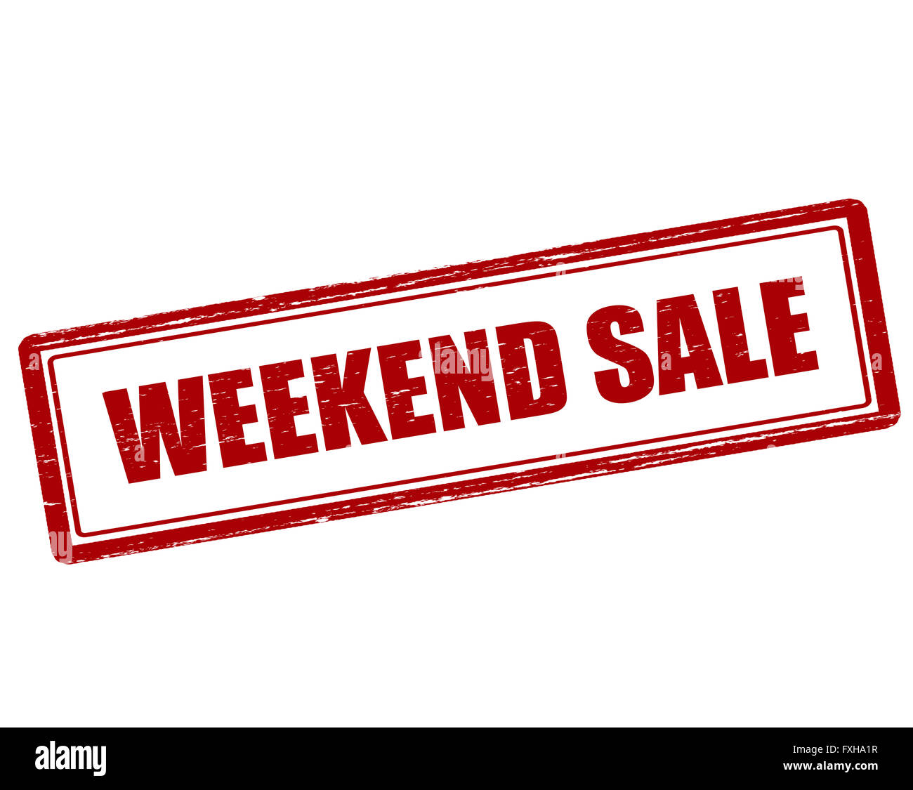 Rubber stamp with text weekend sale inside, vector illustration` Stock ...