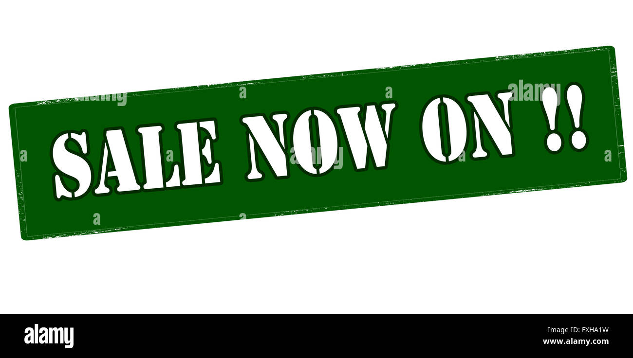 Rubber stamp with text sale now on inside, vector illustration` Stock ...