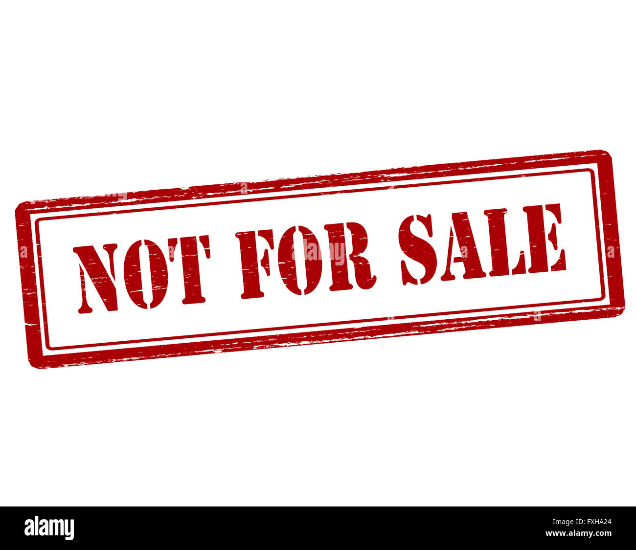 Rubber stamp with text not for sale inside, vector illustration` Stock ...
