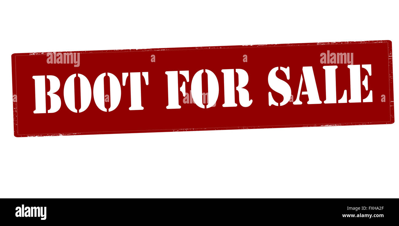 Rubber stamp with text boot for sale inside, vector illustration` Stock ...