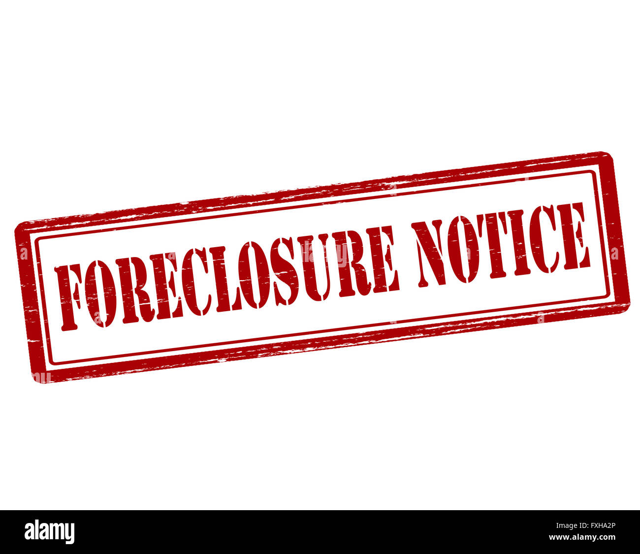 Rubber stamp with text forclosure notice inside, vector illustration ...