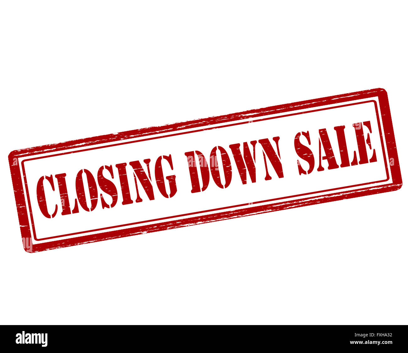 Rubber stamp with text closing down sale inside, vector illustration ...