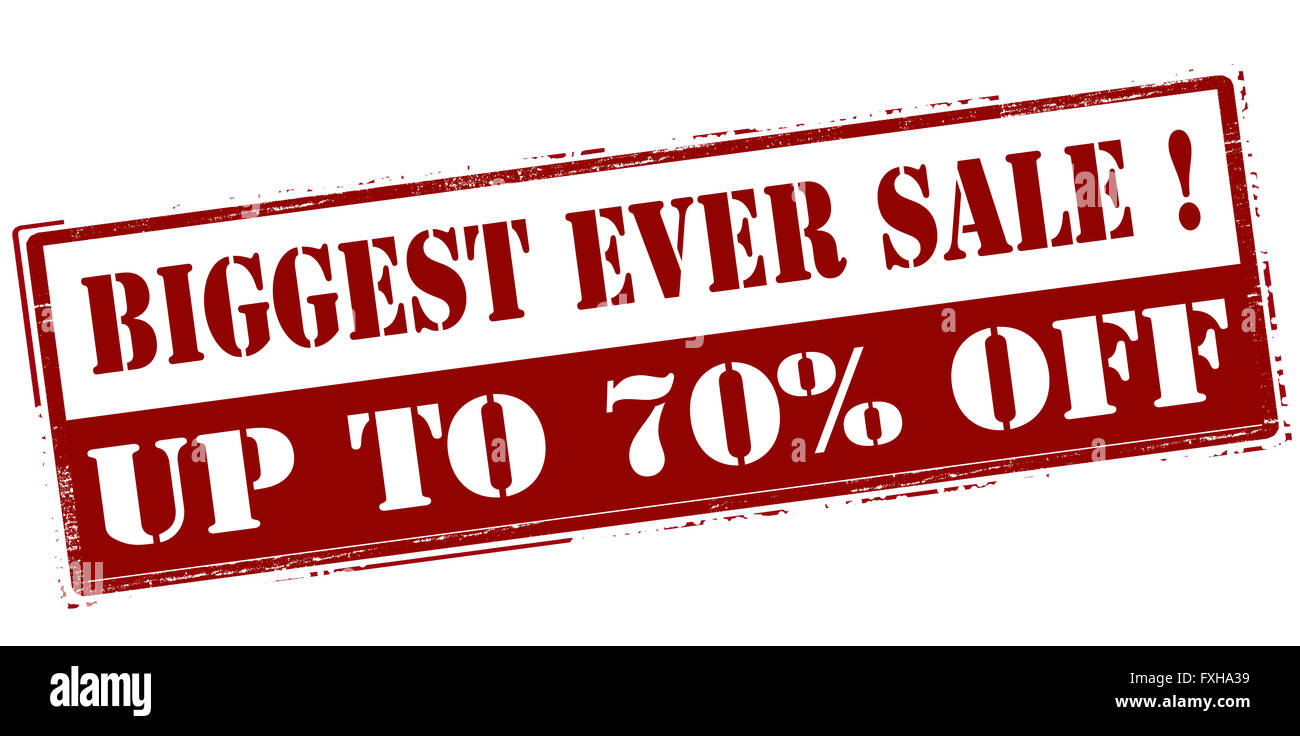 Biggest sale ever hi-res stock photography and images - Alamy