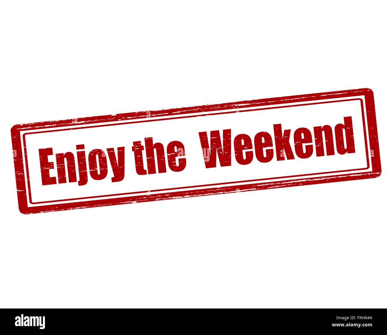 Rubber stamp with text enjoy the weekend inside, vector illustration ...
