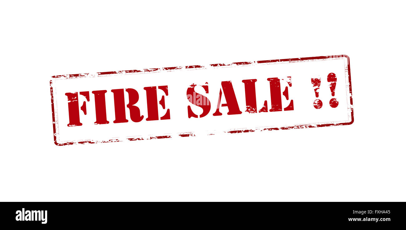 Rubber stamp with text fire sale inside, vector illustration` Stock ...