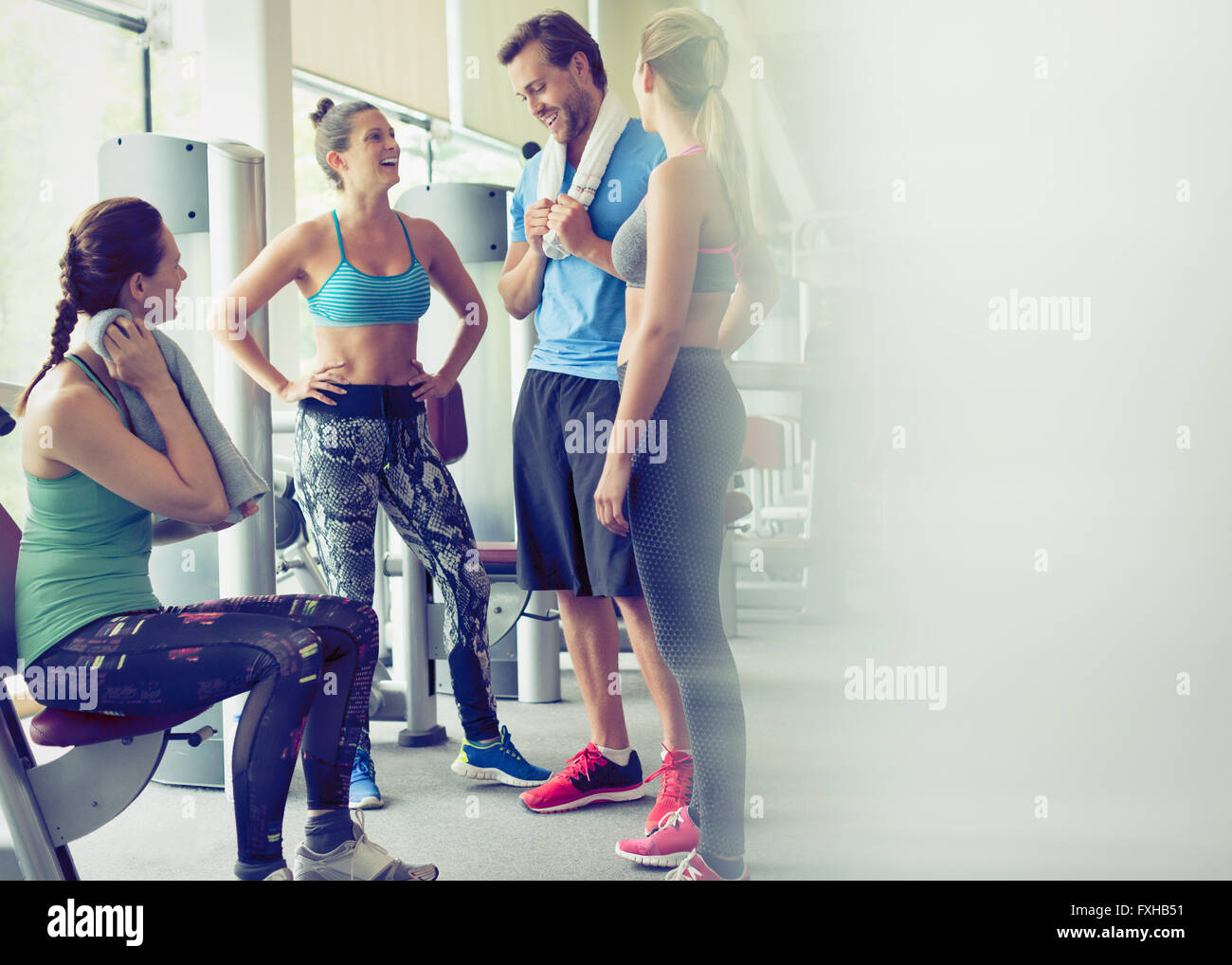 Talking gym training hi-res stock photography and images - Alamy