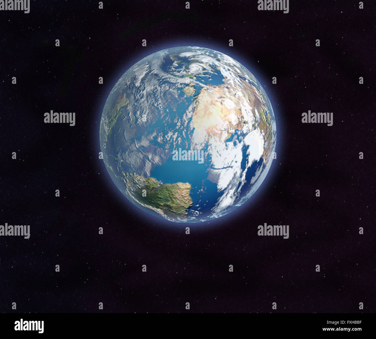 Earth from space. 3D rendering. Elements of this image furnished by ...
