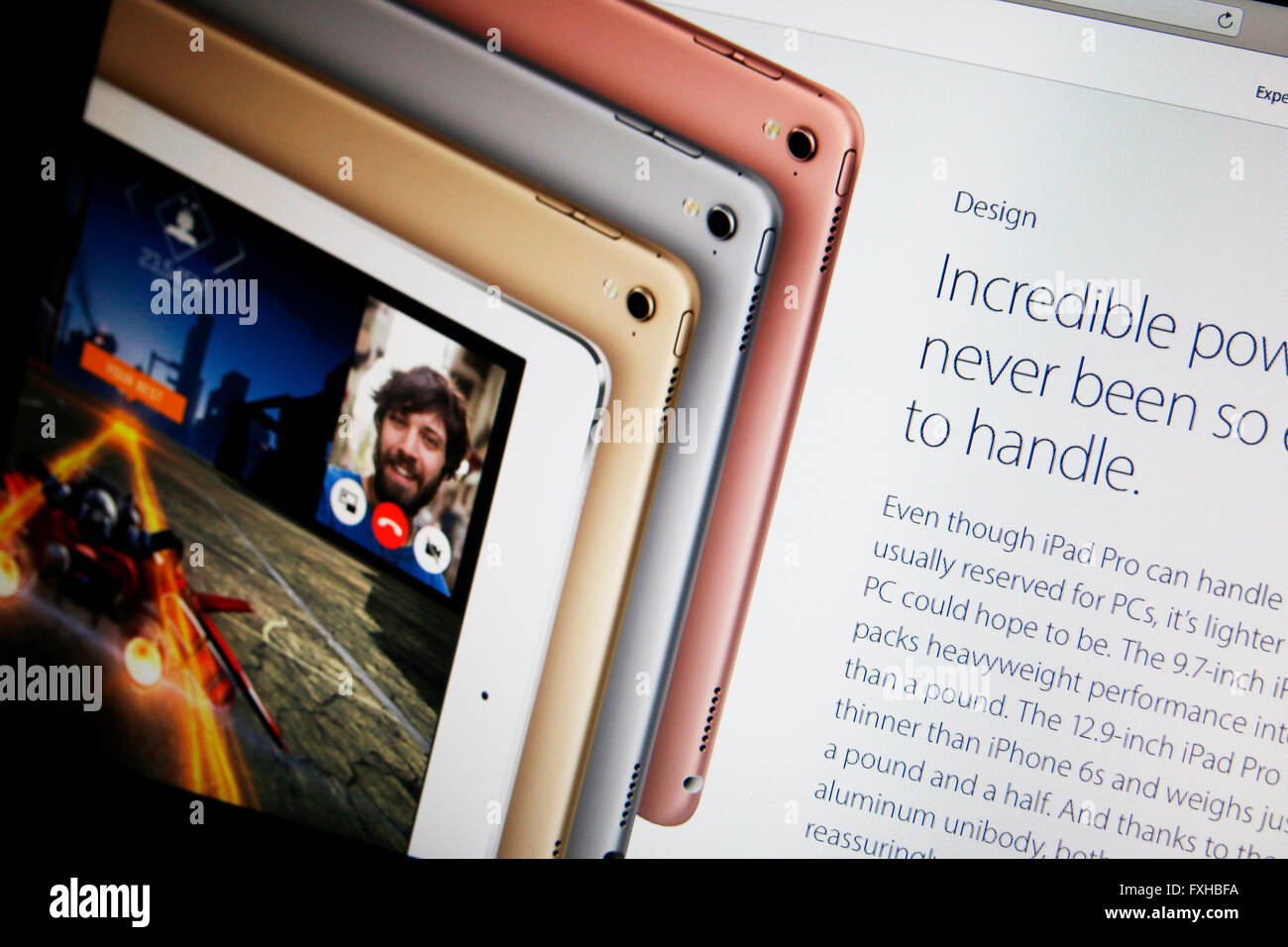 Ipad pro tablet hi-res stock photography and images - Alamy