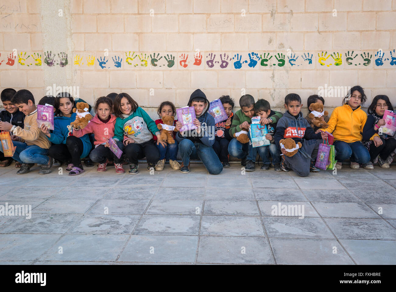 Pupils in school both for Jordan kids and Syrian refugees children in ...