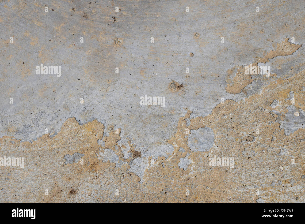 Damage fault defects in grunge concrete wall or floor with stains ...