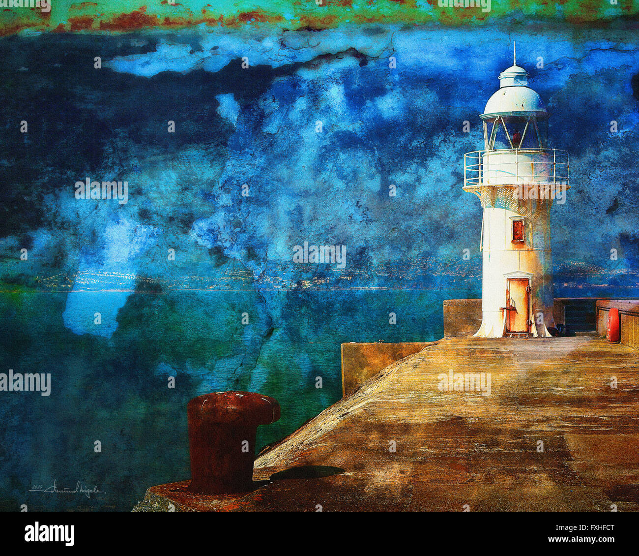 DIGITAL ART: Light of the Past (Brixham Breakwater Lighthouse, Devon ...