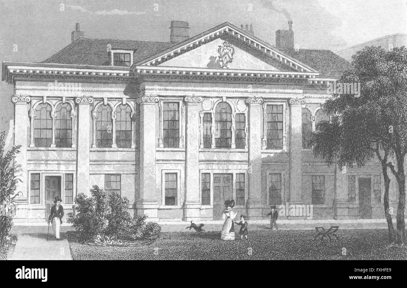 London 1830 engraving Black and White Stock Photos & Images - Alamy