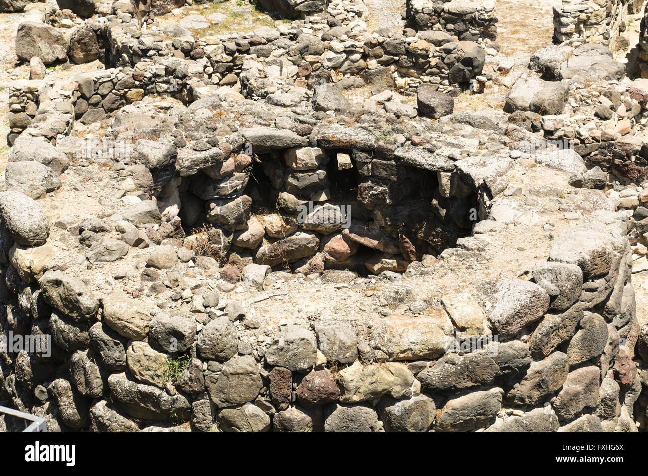 The ruins of Su Nuraxi near Barumini in Sardinia Stock Photo - Alamy