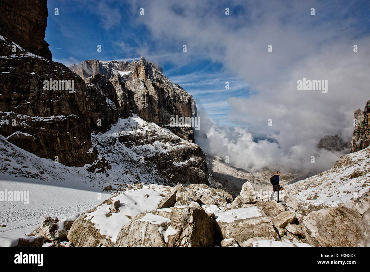 Via ferrata delle bocchette hi-res stock photography and images - Alamy