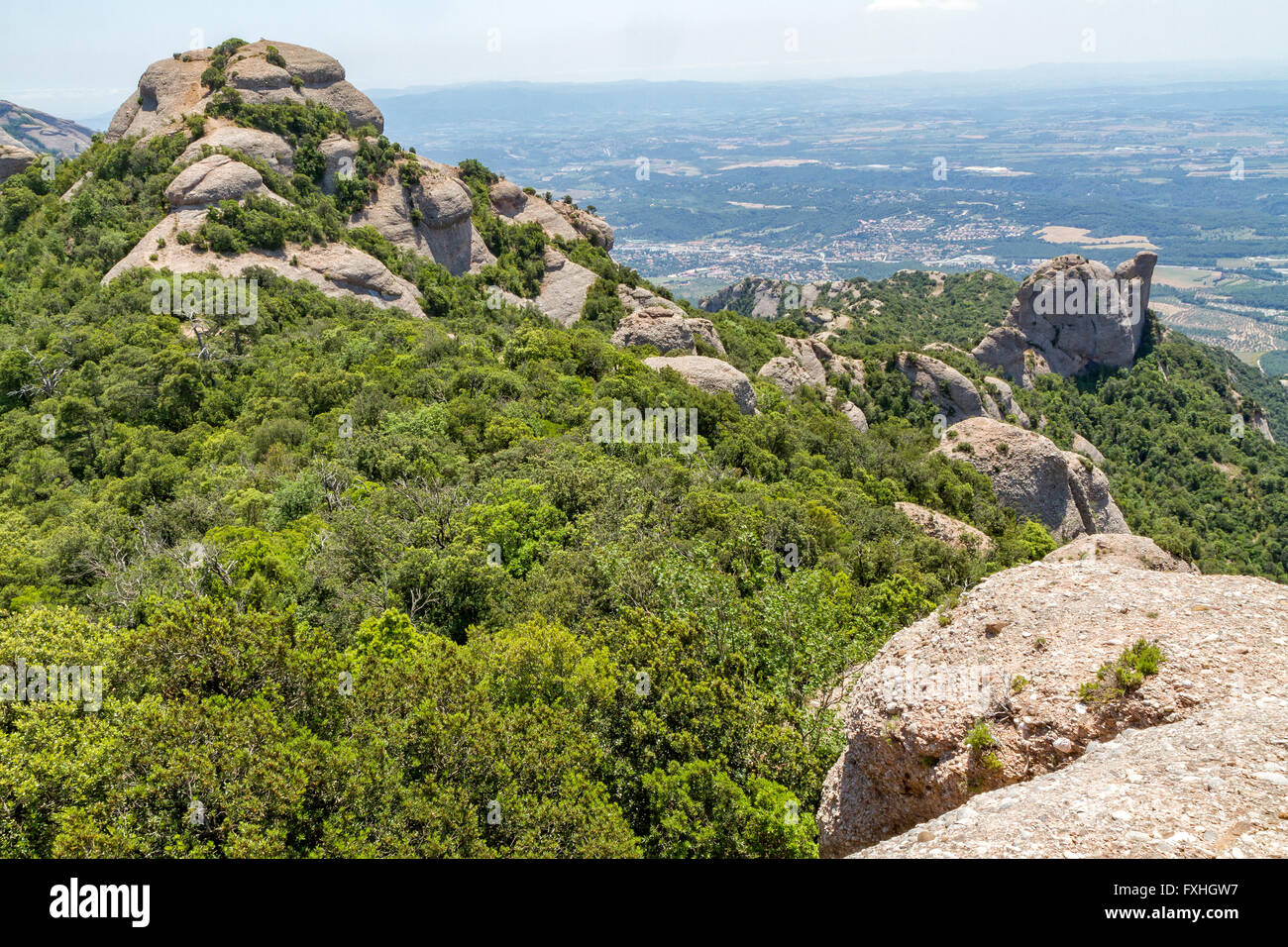 Landscape of Montserrat mountains (Spain Stock Photo - Alamy