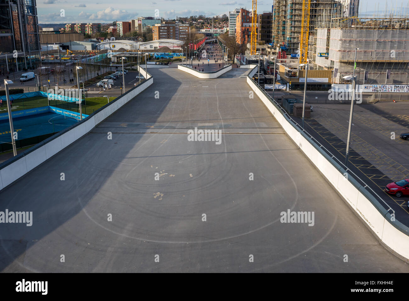 Wembley way leading up to Wembley stadium London UK Stock Photo - Alamy