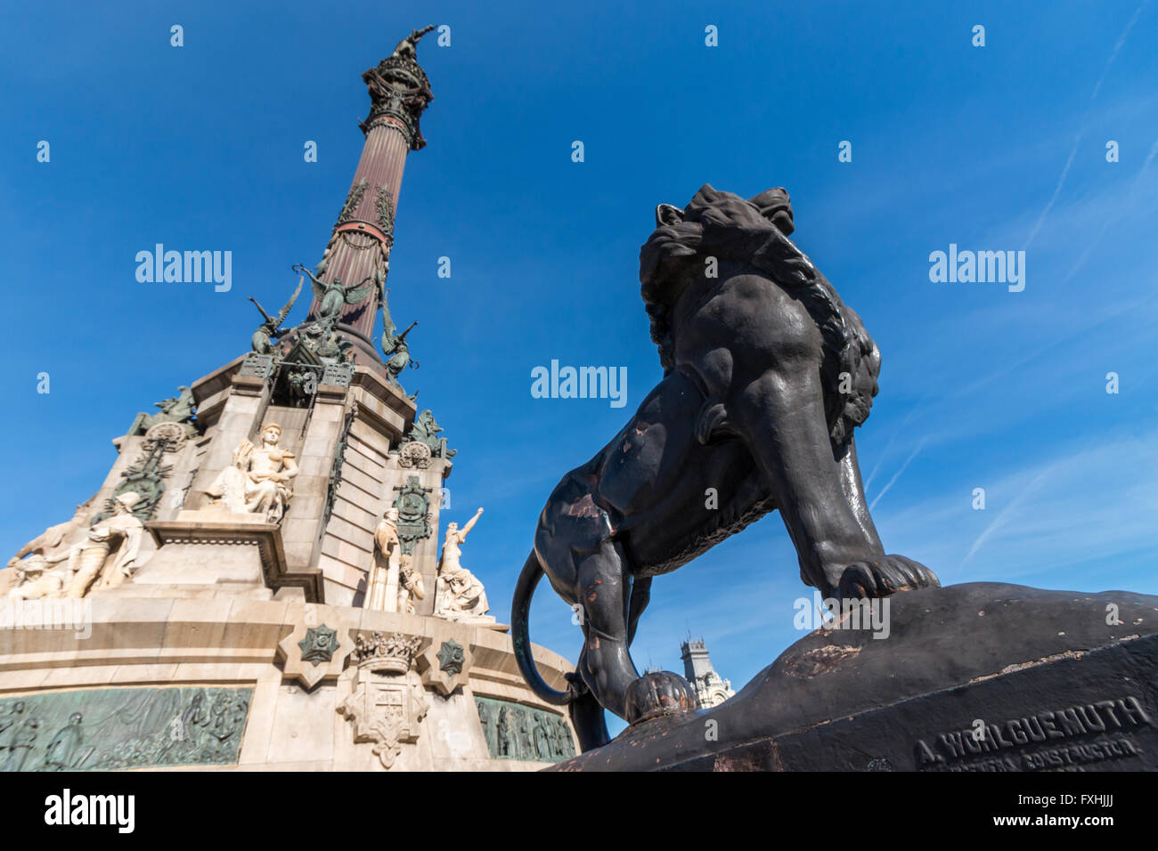 Monument to Christopher Columbus - Barcelona / Column of Barcelona ...