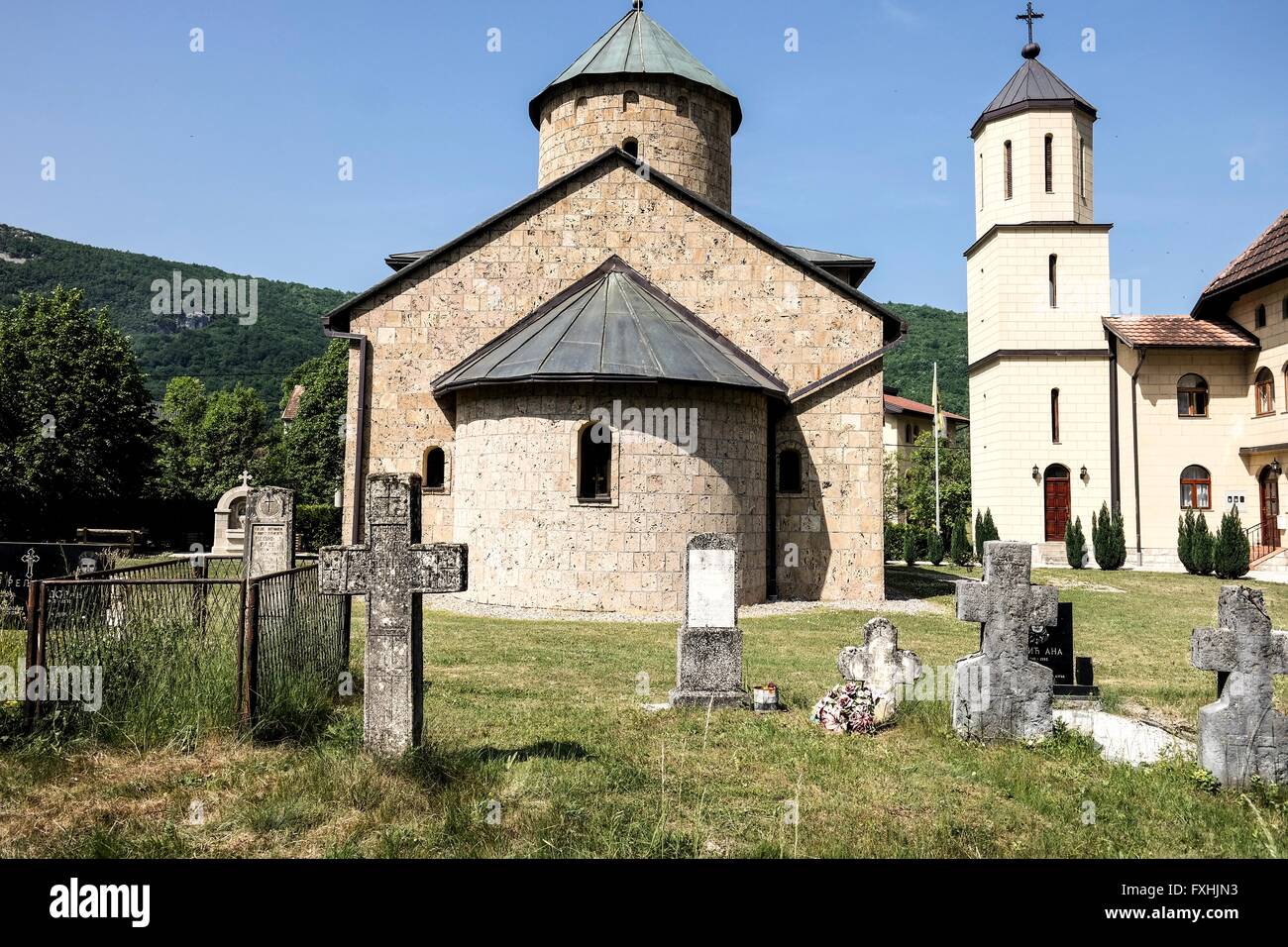 Rmanj Monastery in Martin Brod Stock Photo - Alamy
