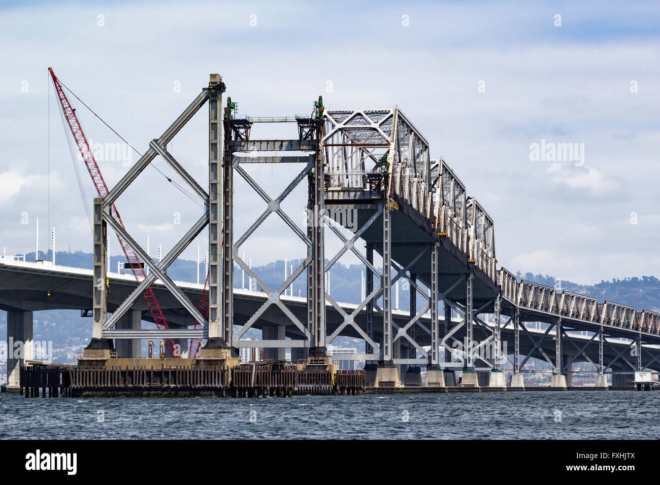 With its replacement in the background, and in use, the eastern span of ...